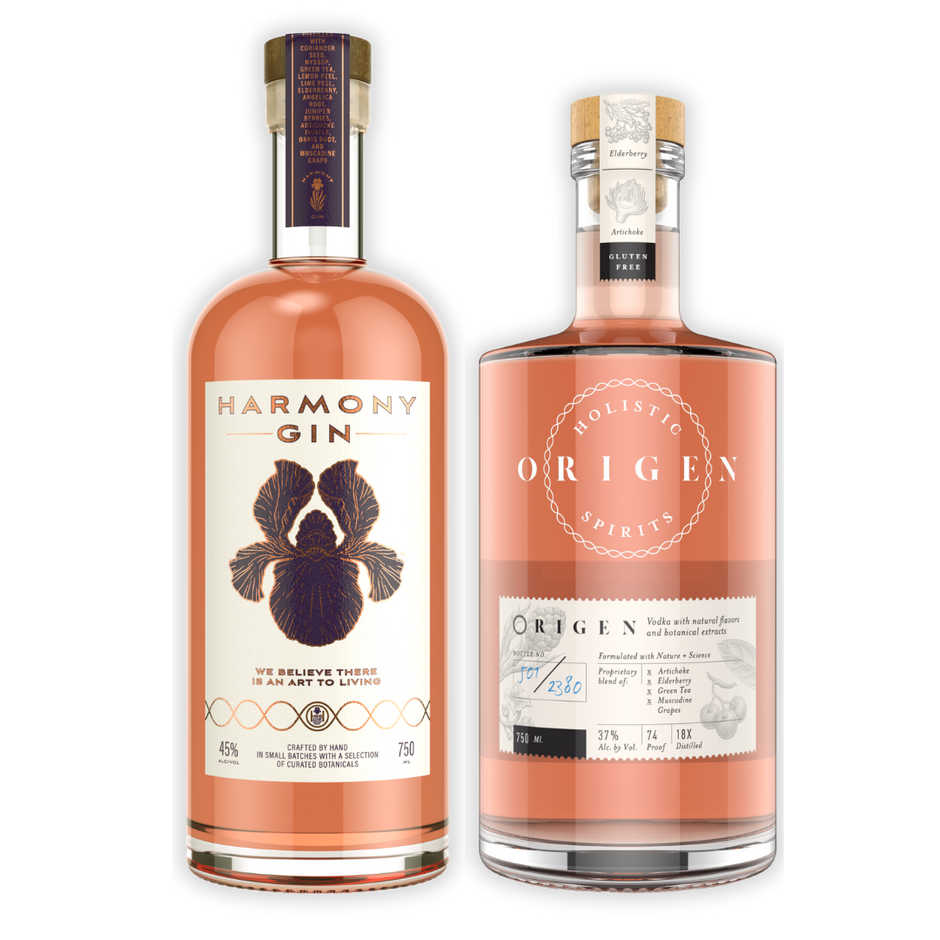 Origen Holistic Specialty Vodka | Harmony Gin | DrinkHolistic.com ...